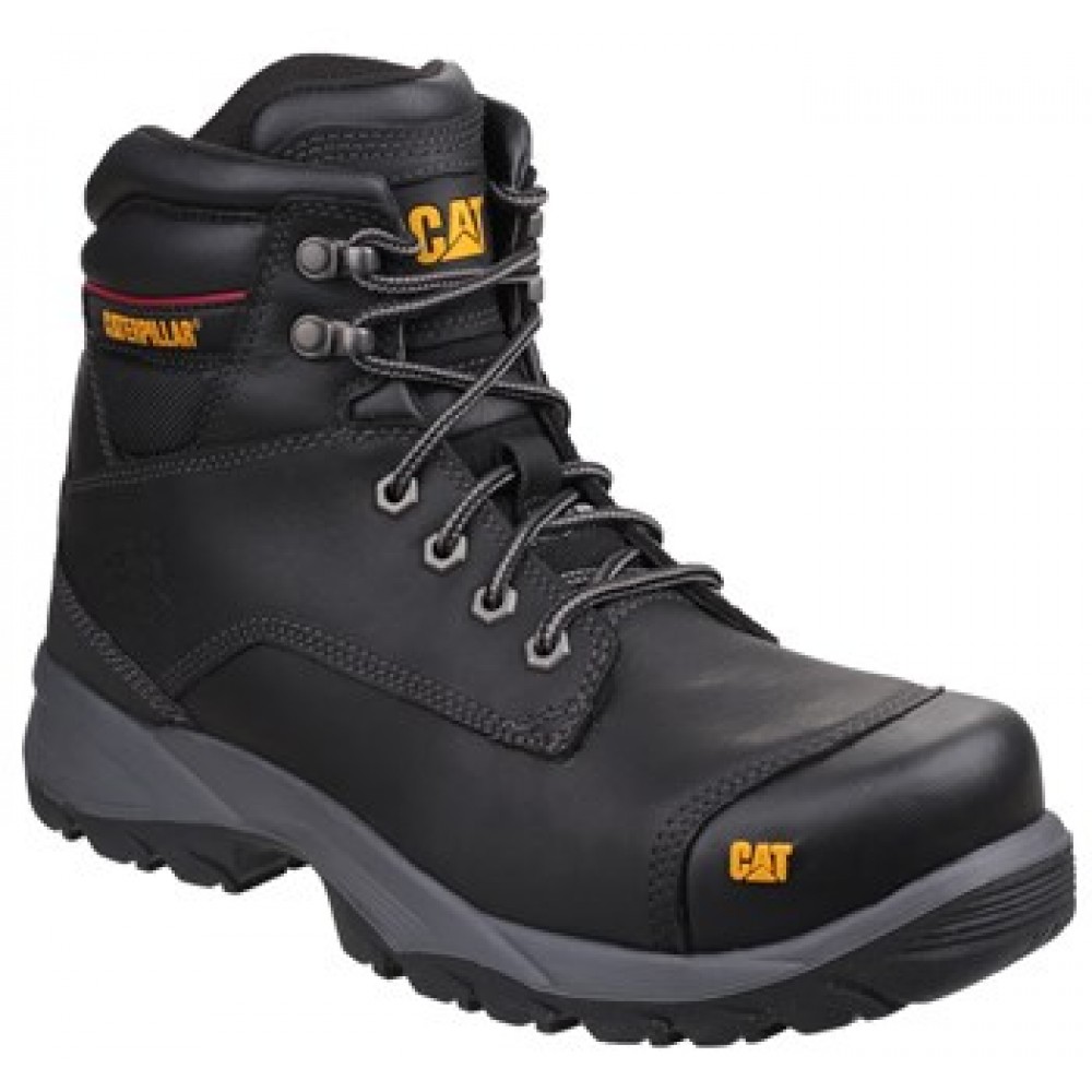 CAT Spiro Waterproof Safety Boot Black